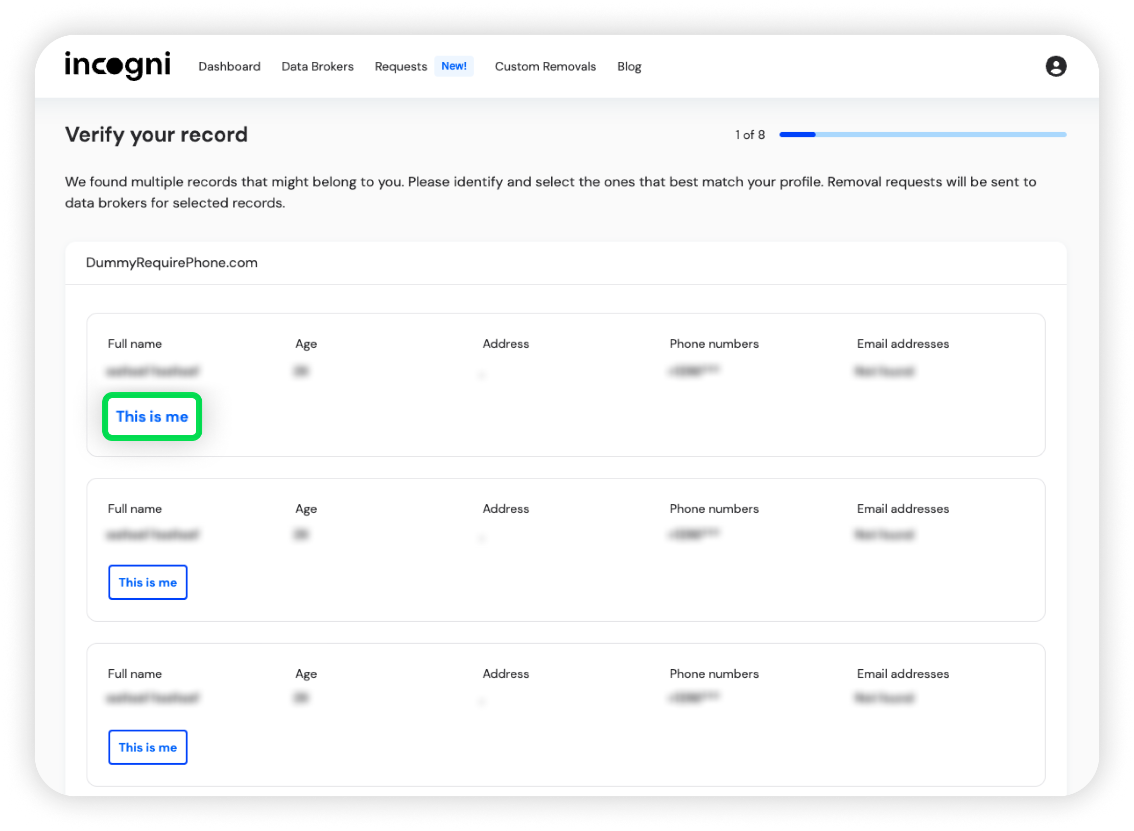What does it mean to confirm my profile? – Incogni